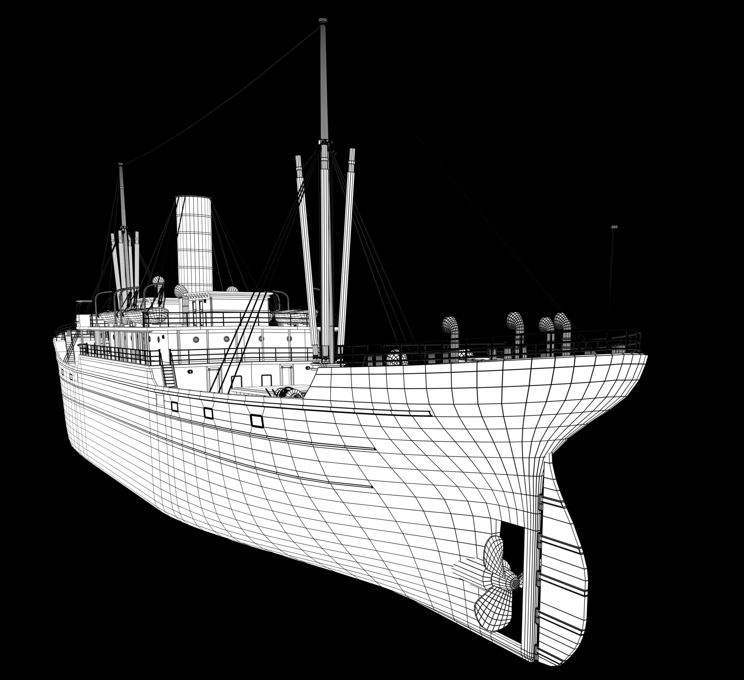 3D Steam Ship model - TurboSquid 1724870