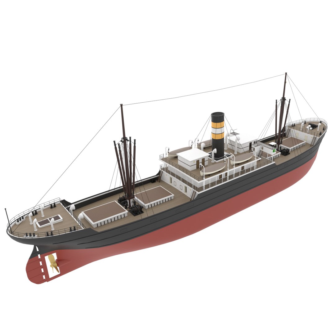 3D Steam Ship Model - TurboSquid 1724870