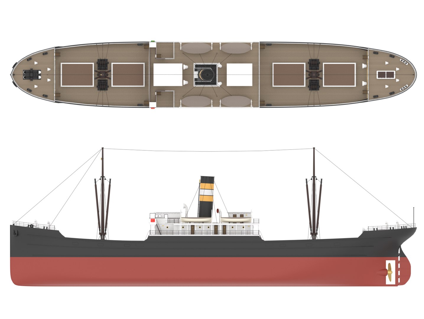 3D Steam Ship Model - TurboSquid 1724870