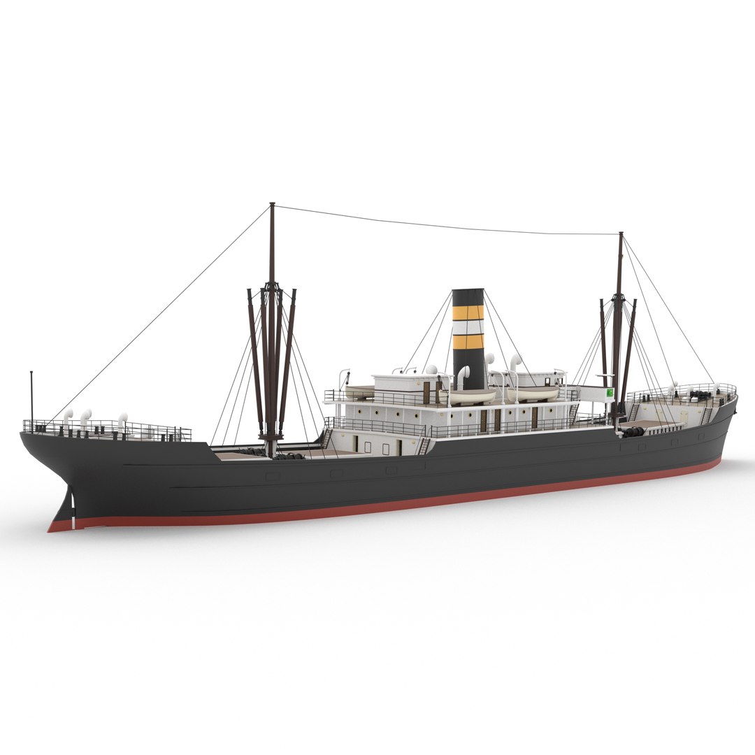 3D Steam Ship Model - TurboSquid 1724870