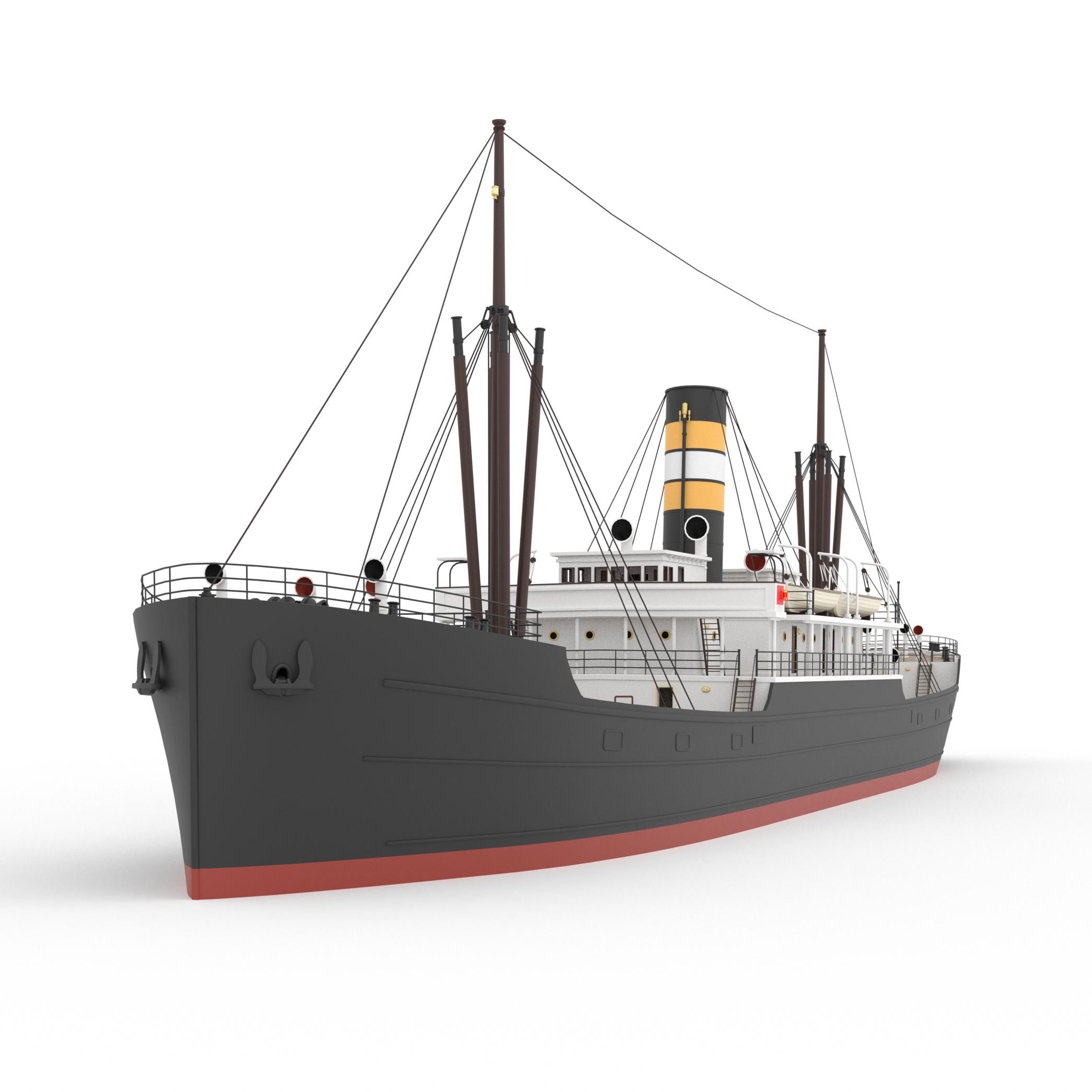 Statek parowy Model 3D - TurboSquid 1724870