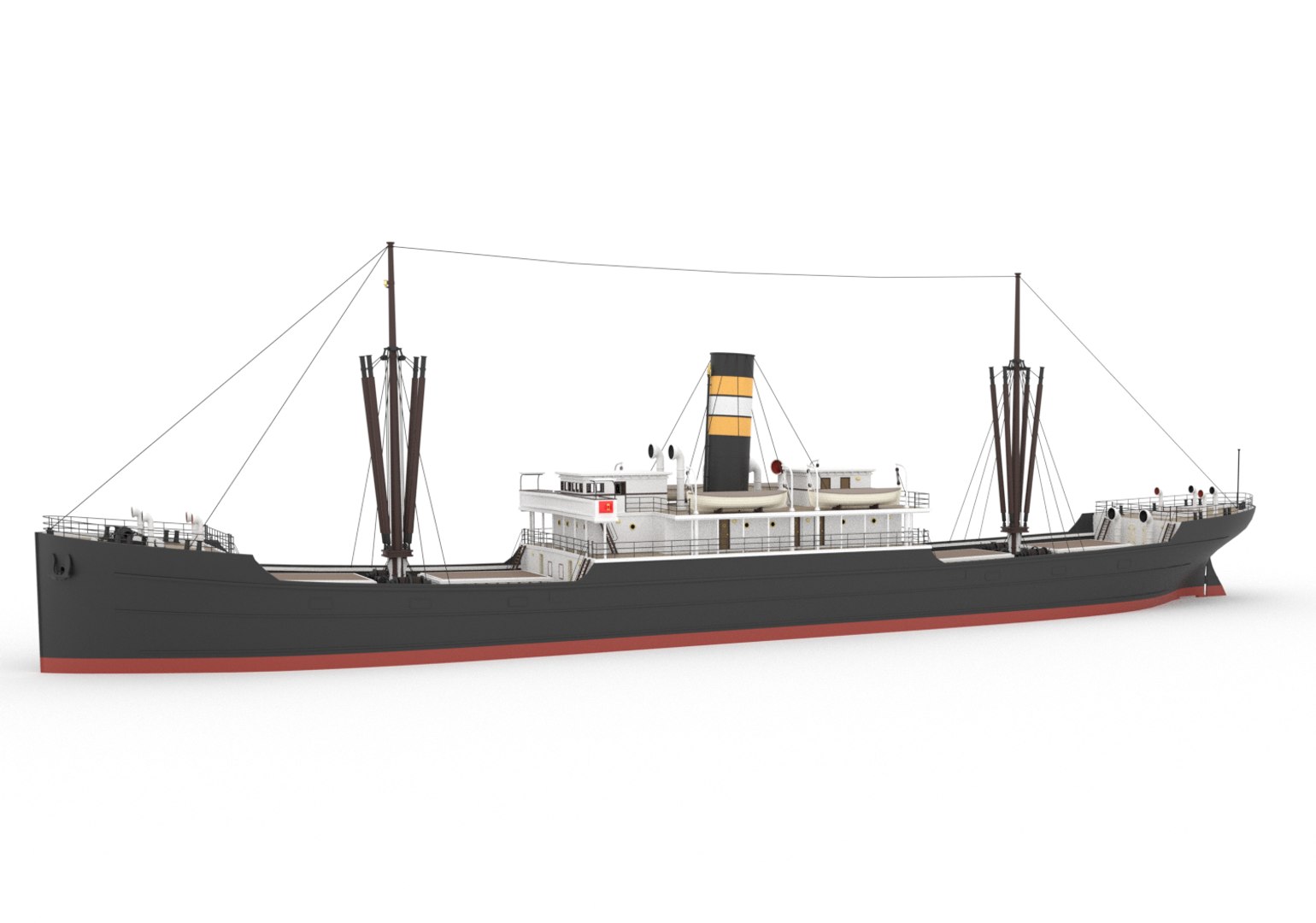 3D Steam Ship Model - TurboSquid 1724870