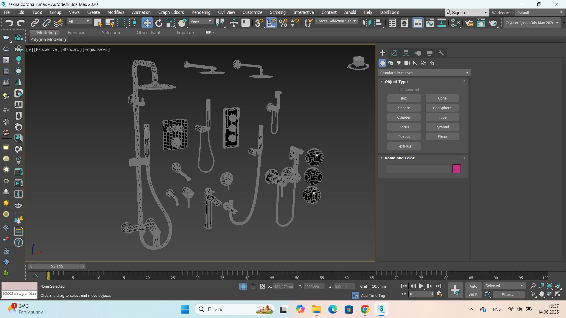 RGW Shower Fauset Set 3D Model - TurboSquid 2421264