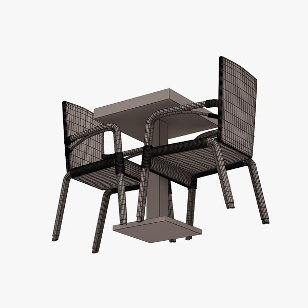 3d model of cafe dinner set