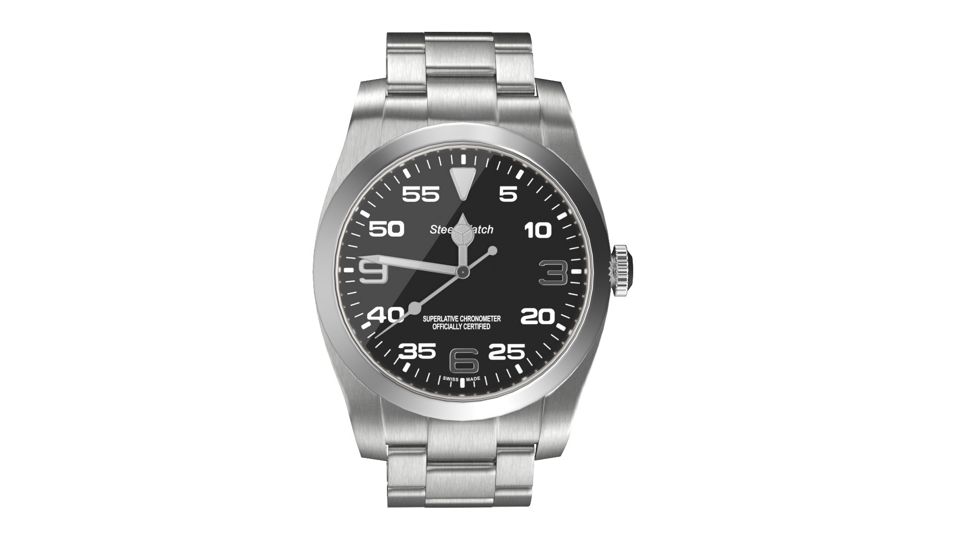 3D Steel Watch - TurboSquid 2284067