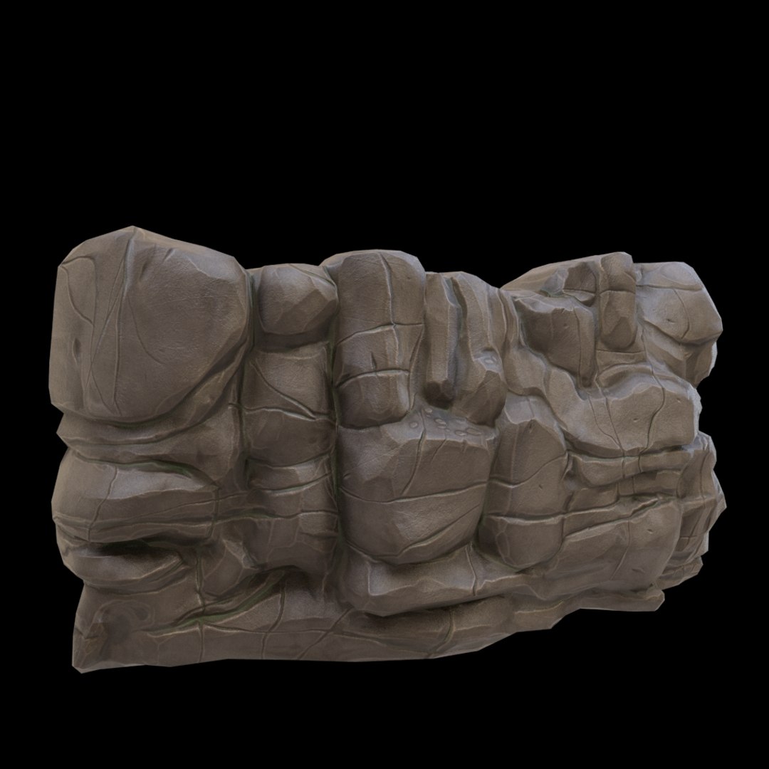 Cartoon Stone 3D Model - TurboSquid 1363527