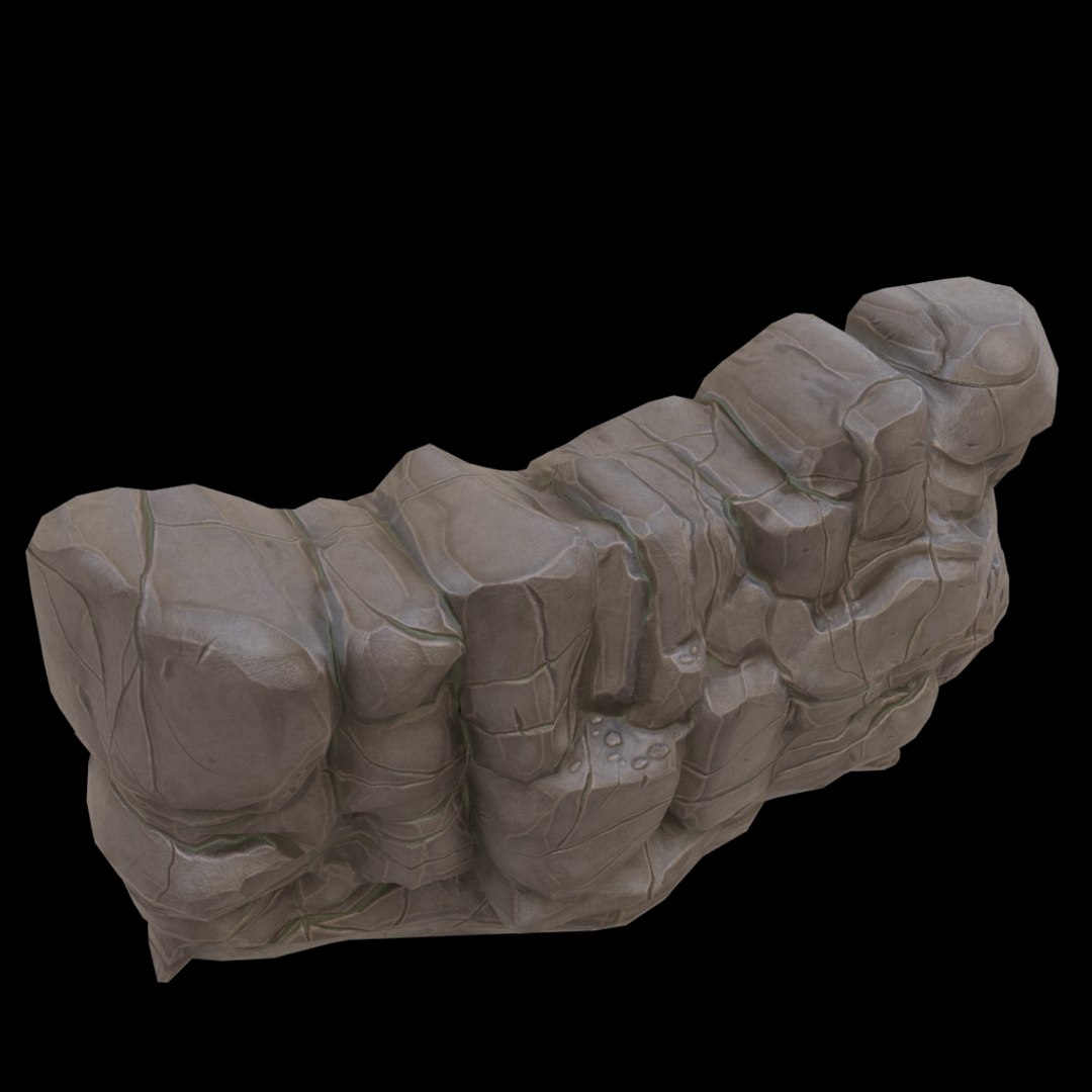 Cartoon Stone 3D Model - TurboSquid 1363527