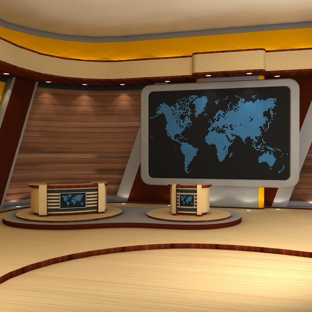 3d virtual set model