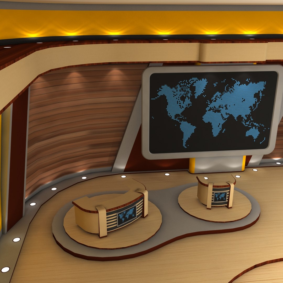 3d virtual set model