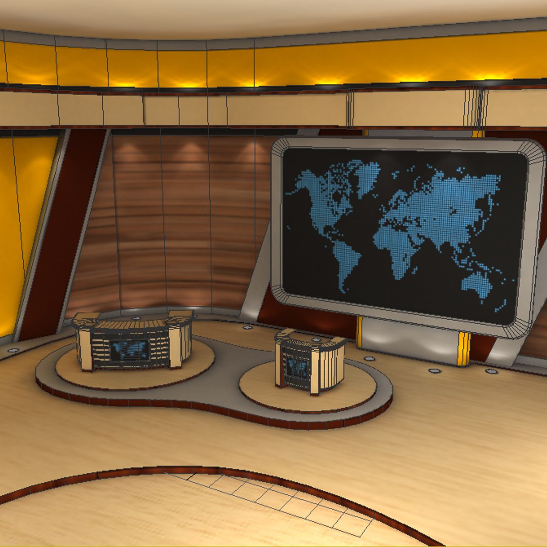 3d virtual set model