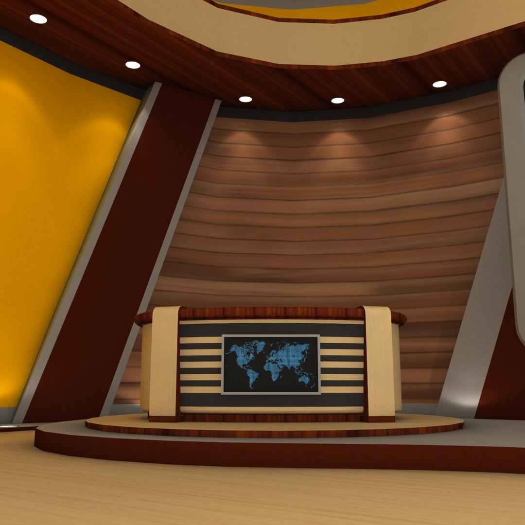 3d virtual set model