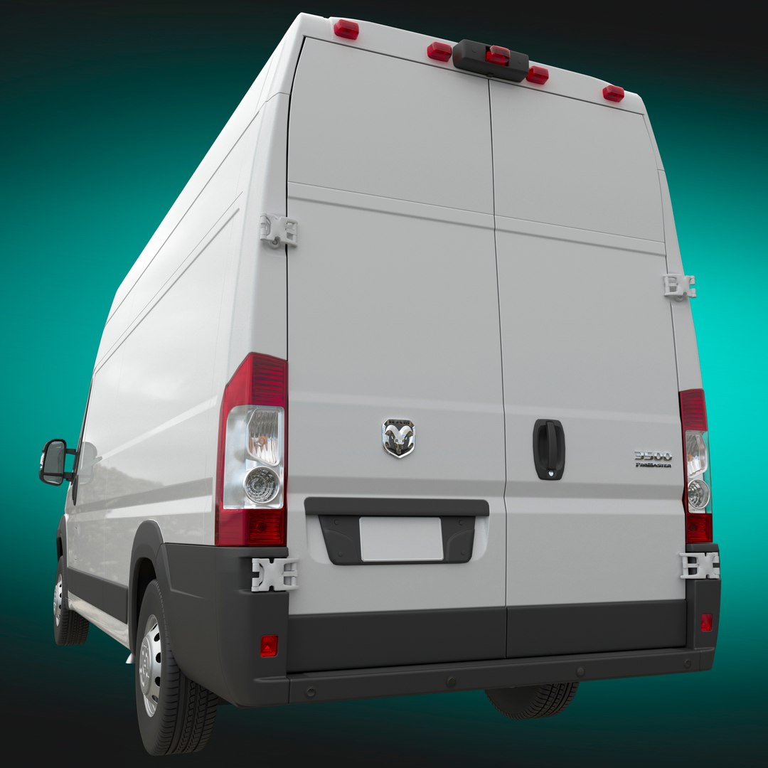 3D 2024 Ram ProMaster 3500 SLT CARGO VAN SUPER HIGH ROOF 159 WB EXT ...