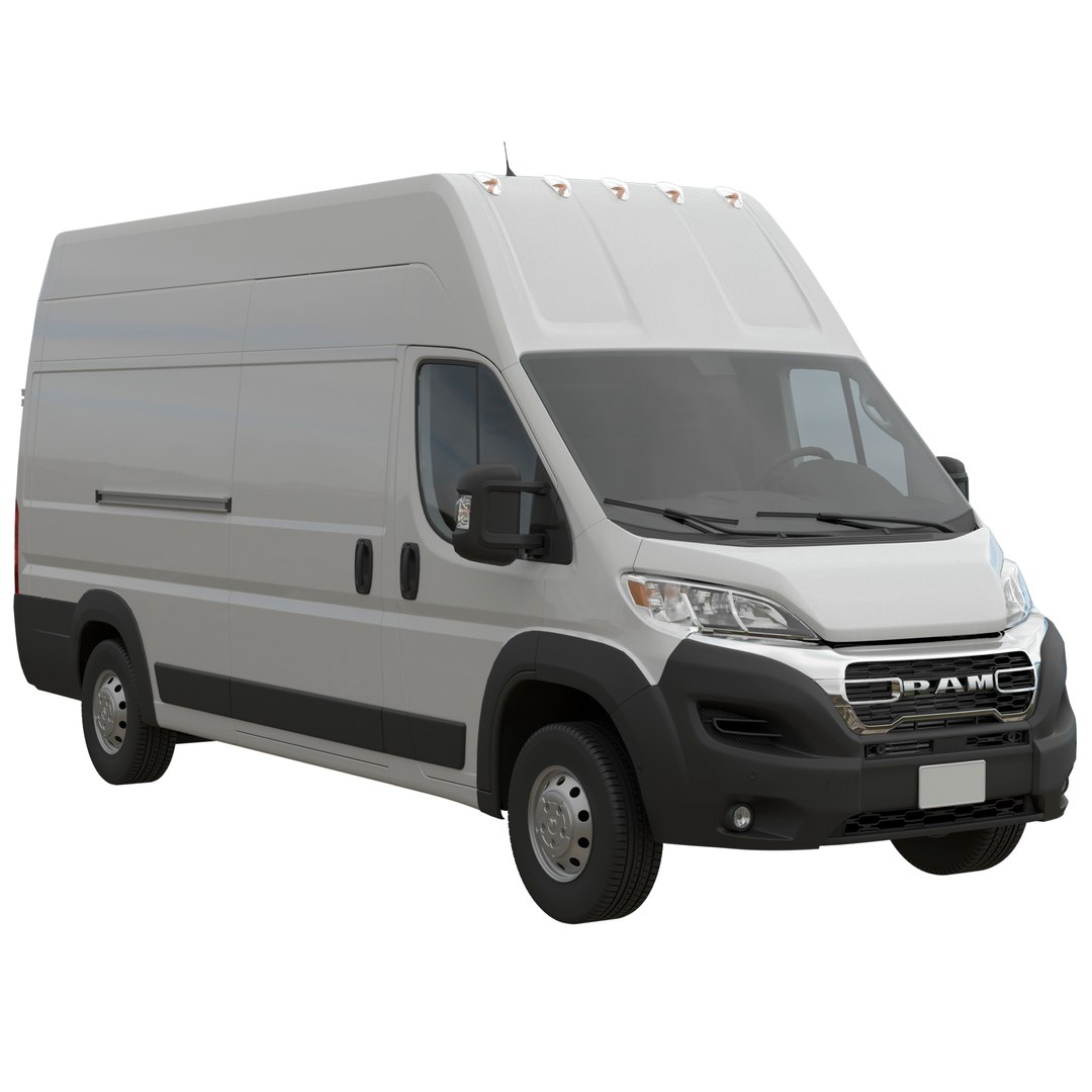 3D 2024 Ram ProMaster 3500 SLT CARGO VAN SUPER HIGH ROOF 159 WB EXT ...