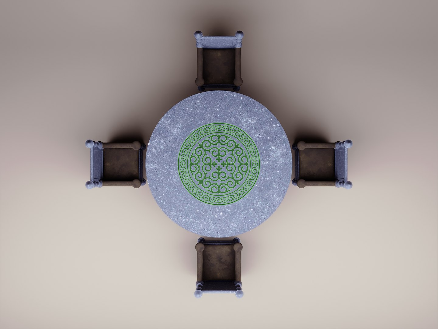 3D Model Fantasy Sci-fi Ancient Table - TurboSquid 2077547