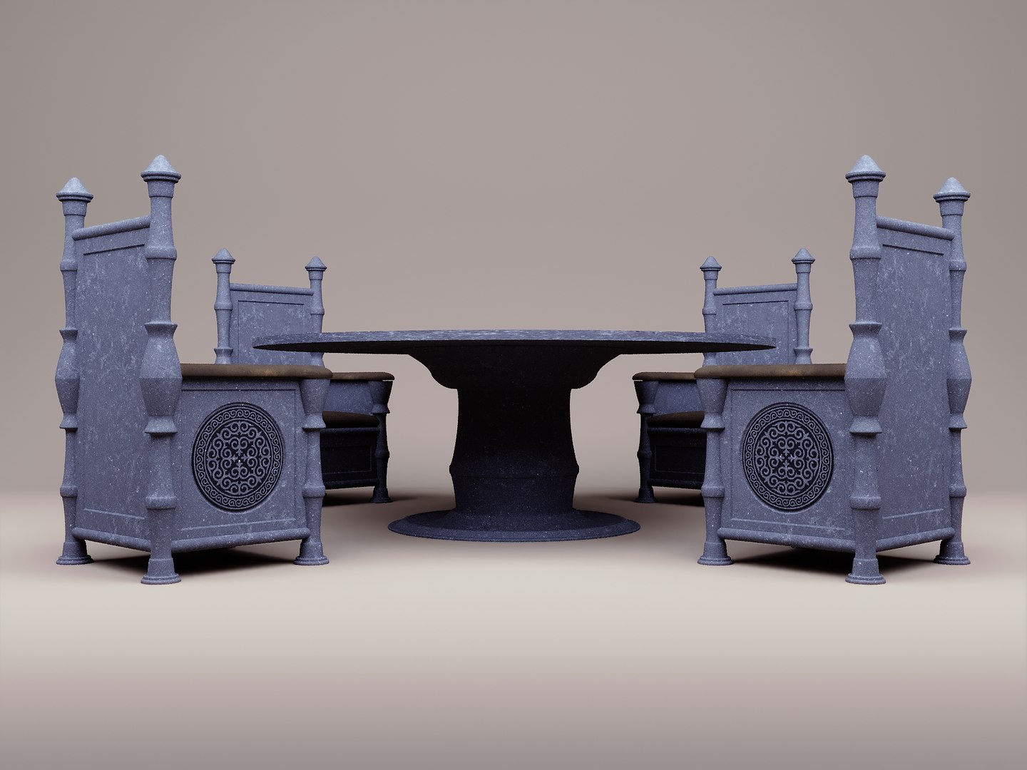 3D Model Fantasy Sci-fi Ancient Table - TurboSquid 2077547