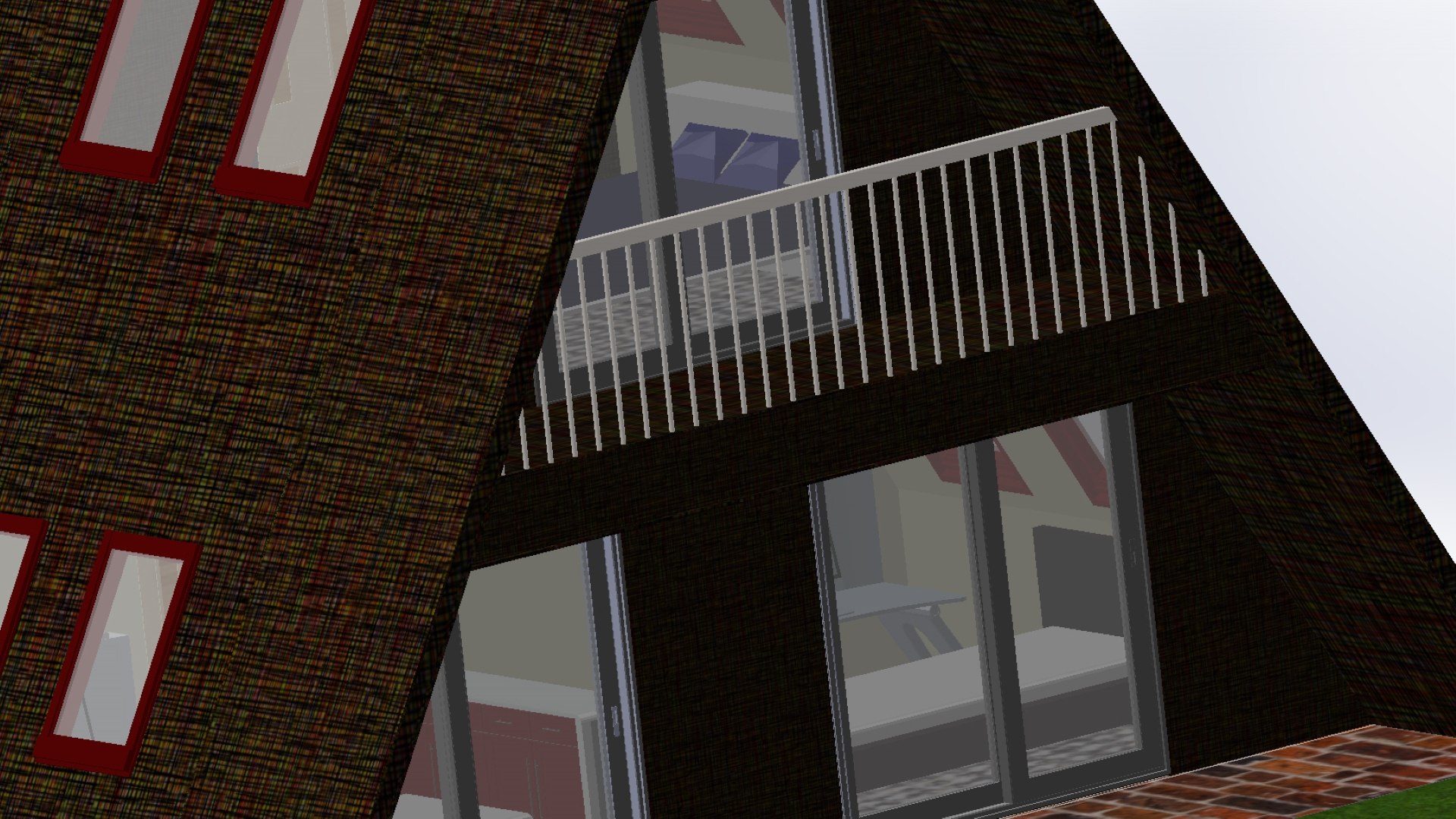 3D Model DUPLEX VILLA MANUFACTURED FROM PROFILE STEEL 155 SQUARE METERS ...