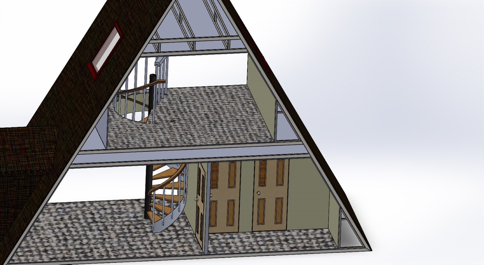 3D Model DUPLEX VILLA MANUFACTURED FROM PROFILE STEEL 155 SQUARE METERS ...