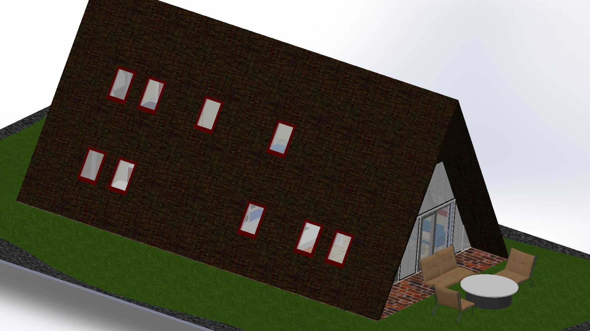 3D Model DUPLEX VILLA MANUFACTURED FROM PROFILE STEEL 155 SQUARE METERS ...