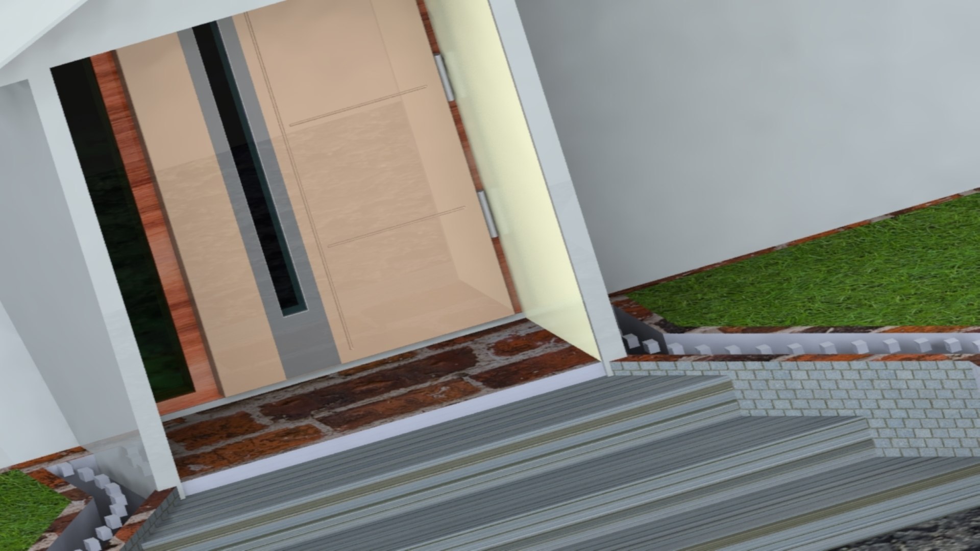 3D Model DUPLEX VILLA MANUFACTURED FROM PROFILE STEEL 155 SQUARE METERS ...