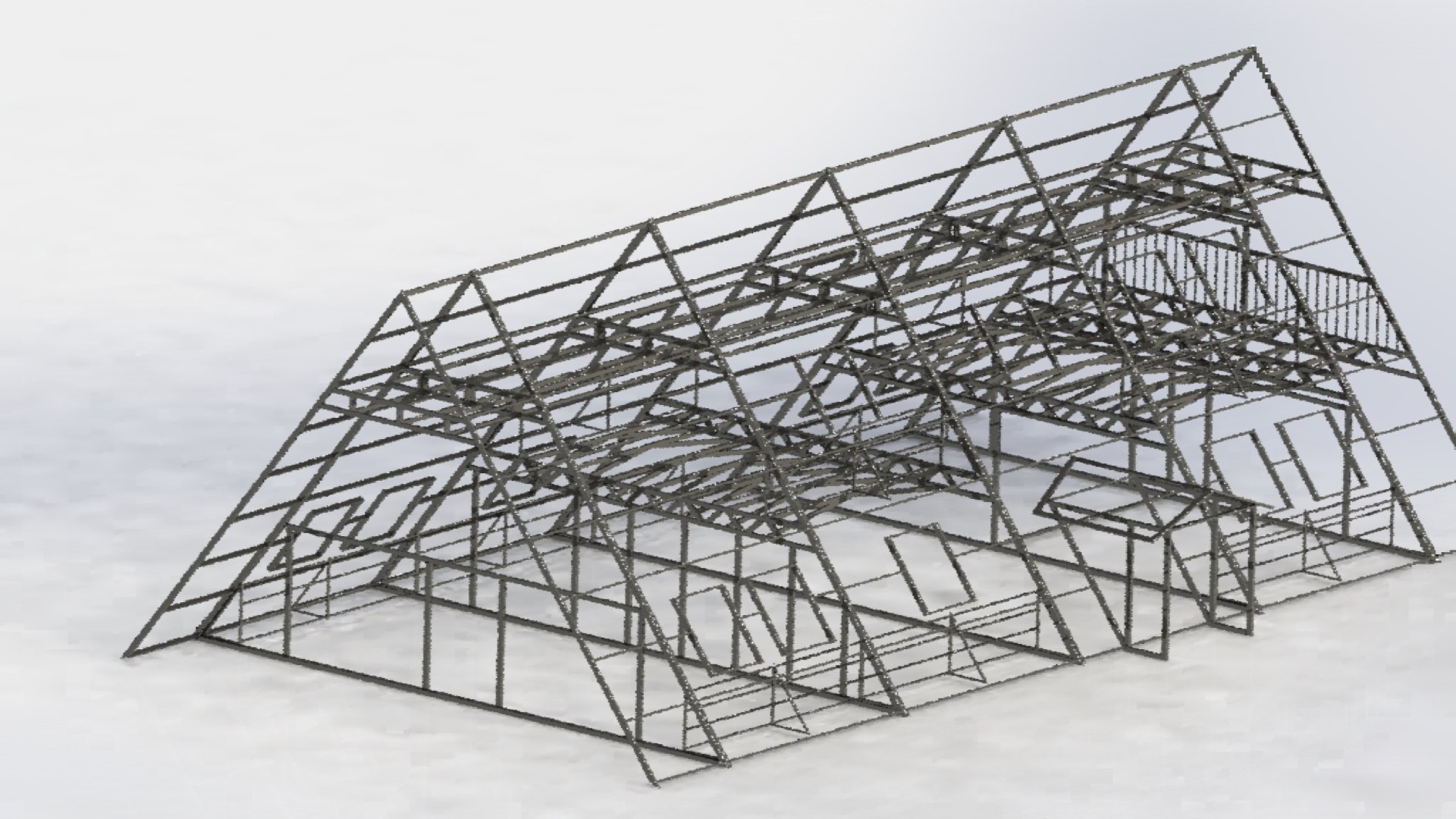 3D Model DUPLEX VILLA MANUFACTURED FROM PROFILE STEEL 155 SQUARE METERS ...