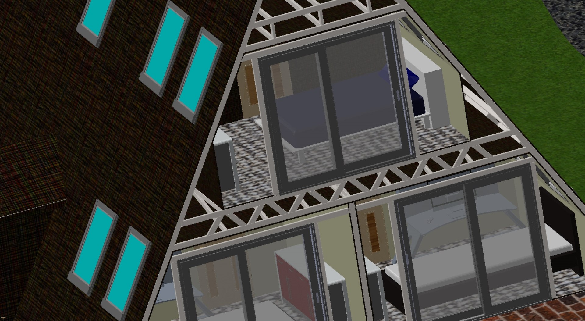 3D Model DUPLEX VILLA MANUFACTURED FROM PROFILE STEEL 155 SQUARE METERS ...