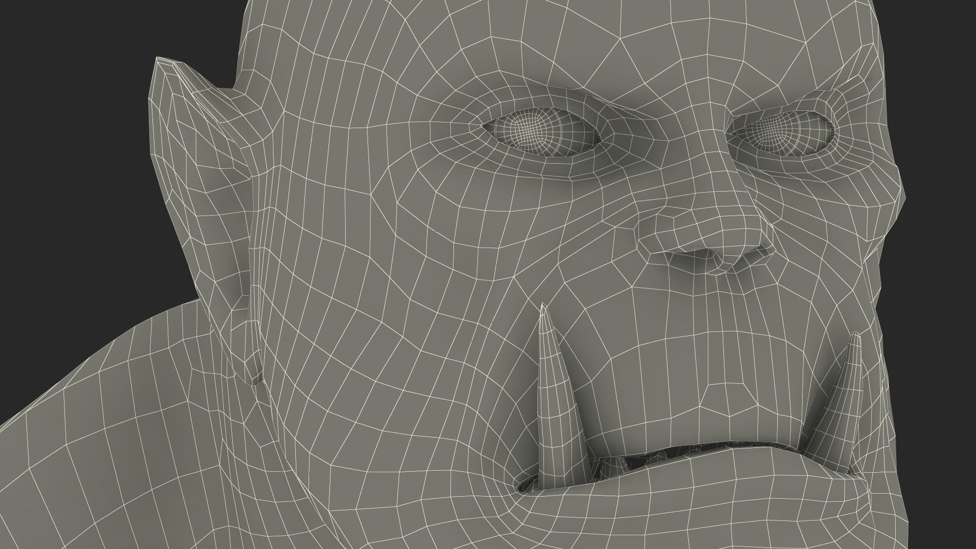 3D Fantasy Orc Head - TurboSquid 2063018
