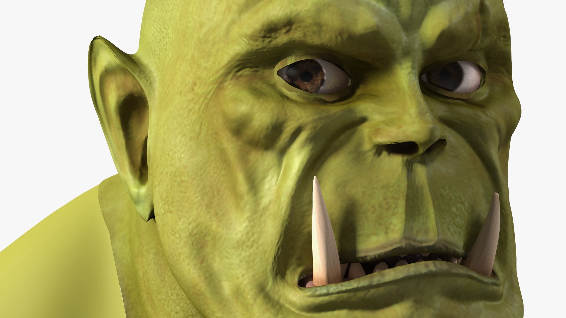 3D Fantasy Orc Head - TurboSquid 2063018