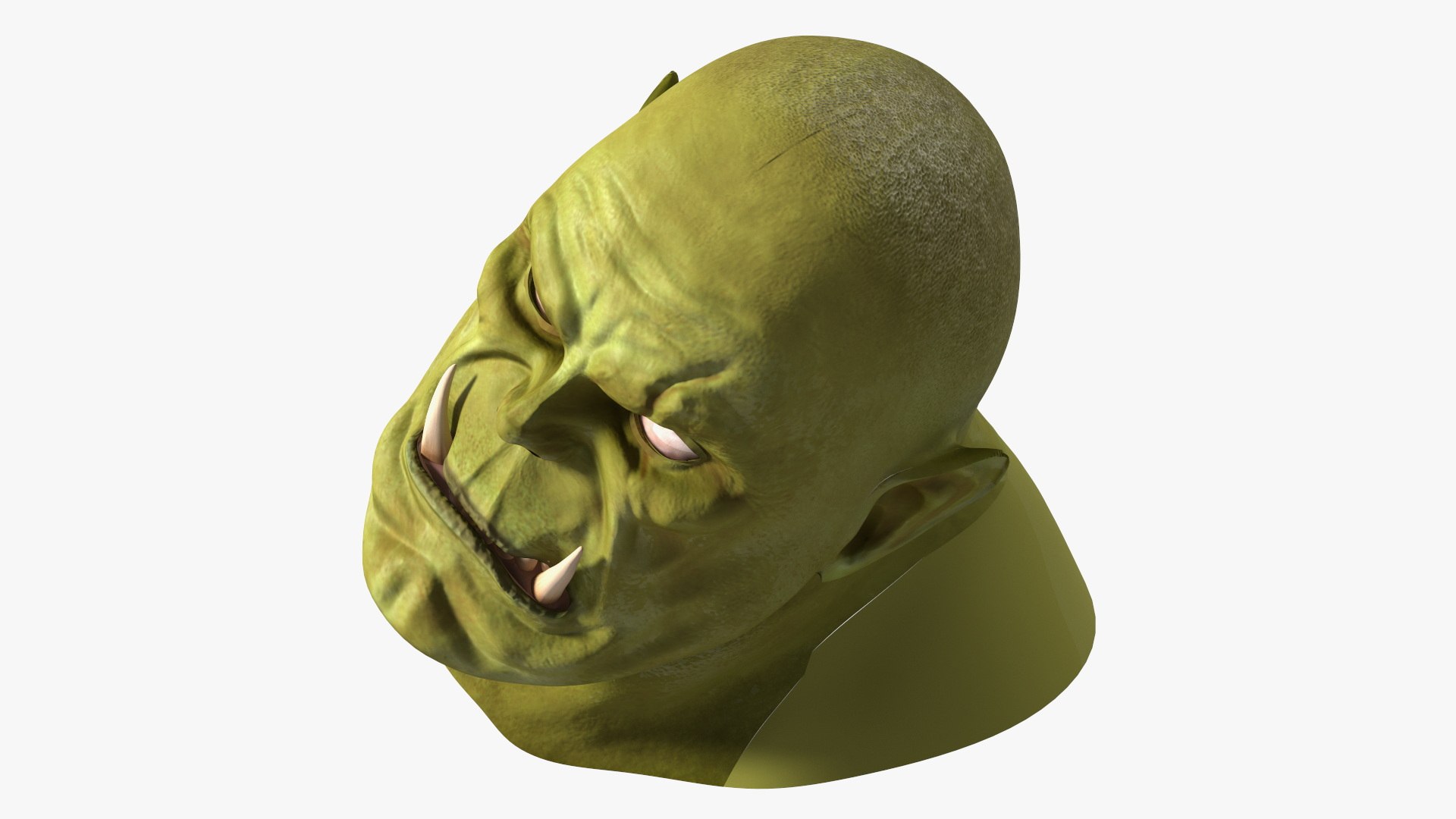 3D Fantasy Orc Head - TurboSquid 2063018