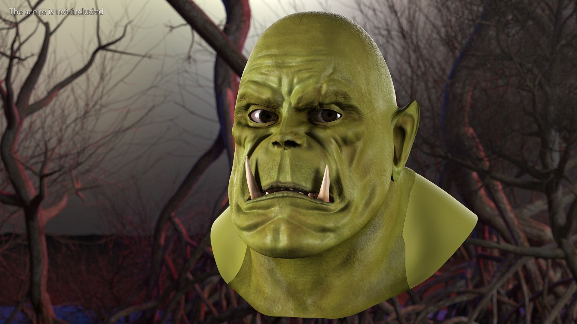 3D Fantasy Orc Head - TurboSquid 2063018