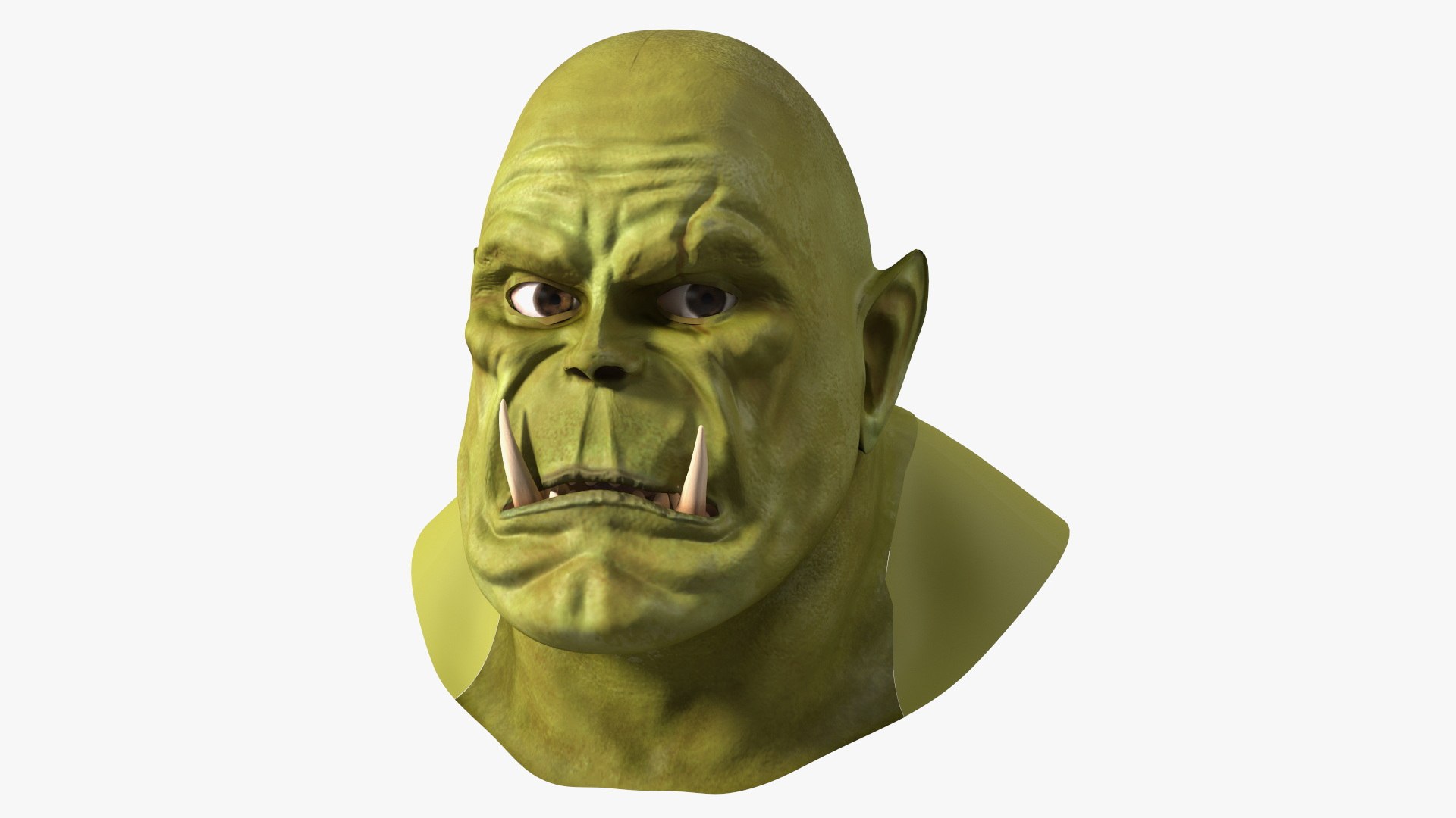 3D Fantasy Orc Head - TurboSquid 2063018