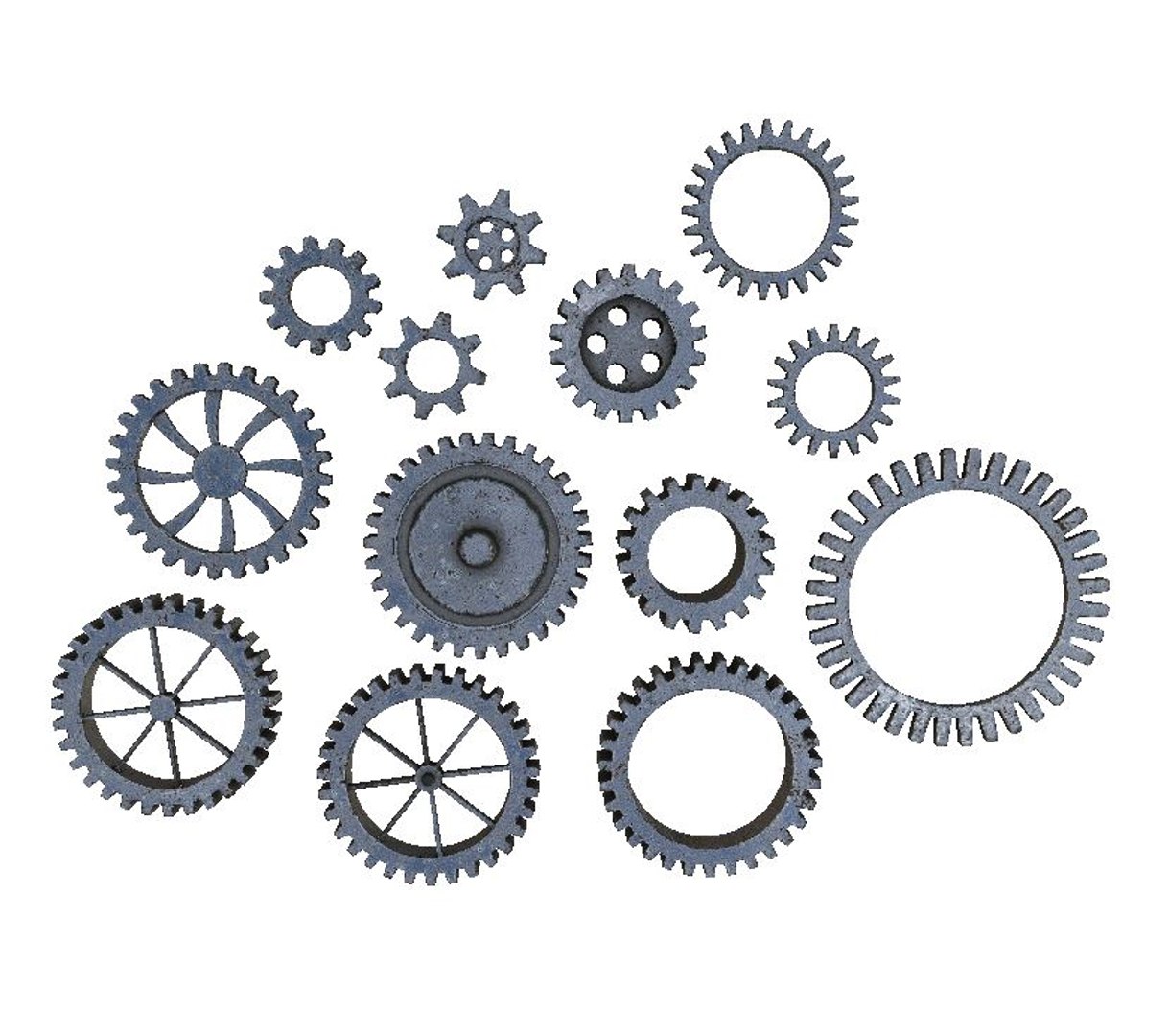 3D Set Gears 4 Basic - TurboSquid 1428289