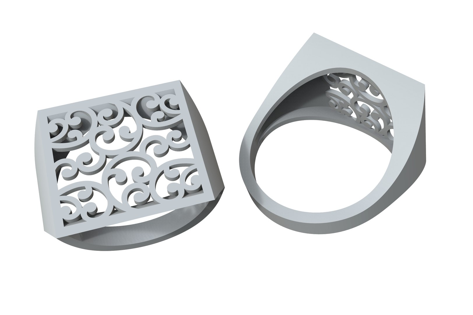 Jewelry Gold Ring Pattern 3D Model - TurboSquid 1325848