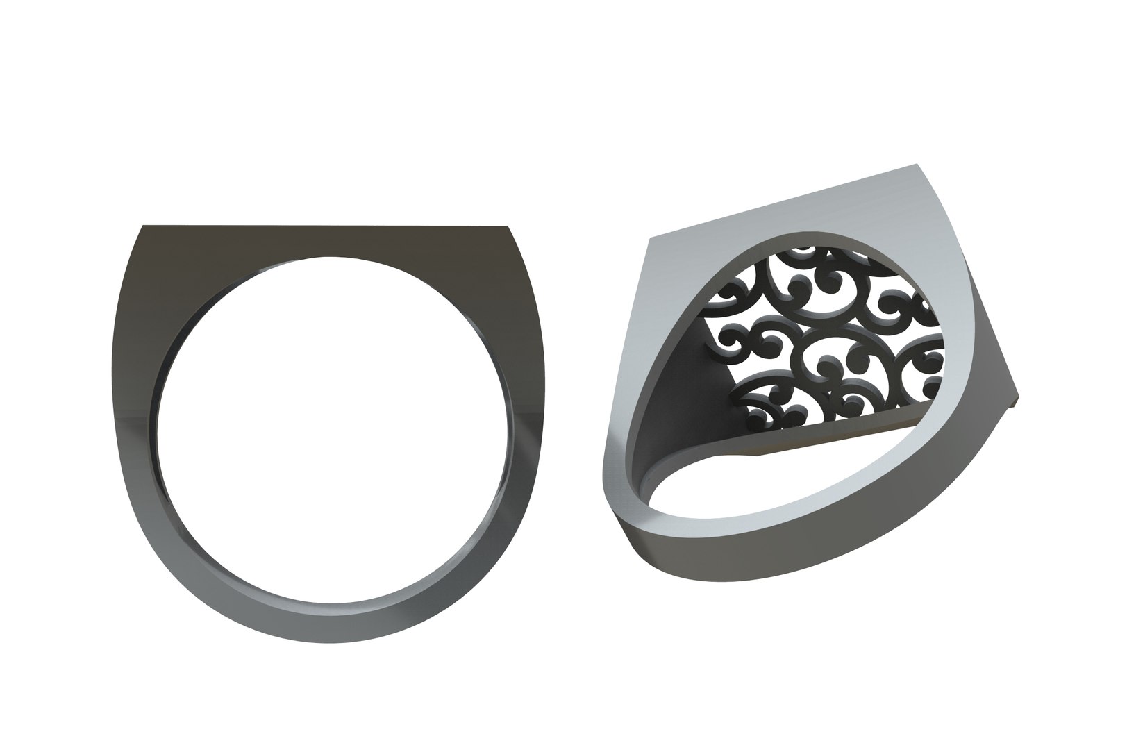 Jewelry Gold Ring Pattern 3D Model - TurboSquid 1325848