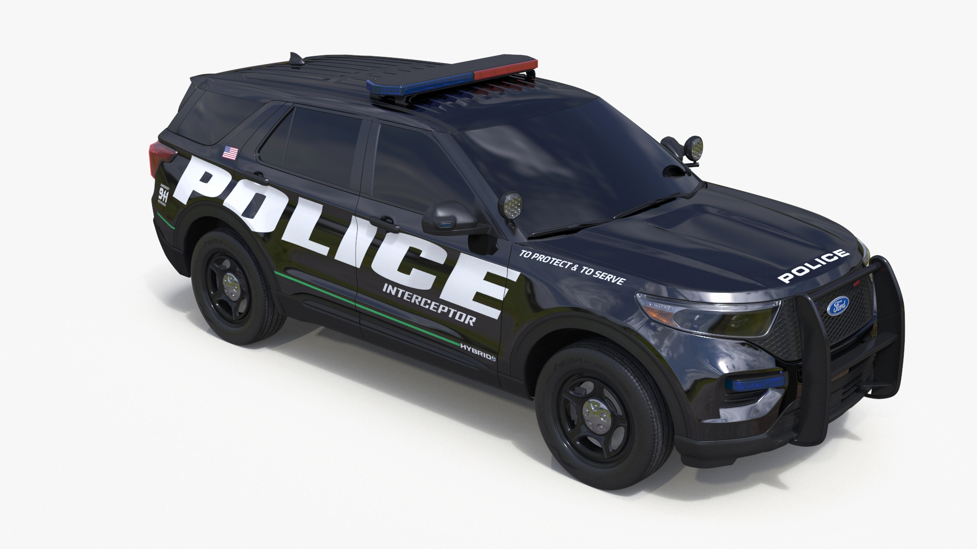 Ford Police Interceptor Exterior Only 3D Model - TurboSquid 2381242