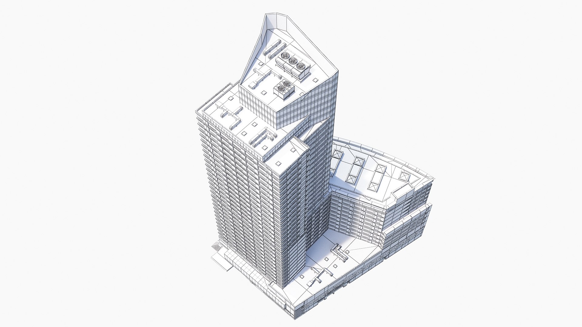 2 Buildings 3D Model - TurboSquid 1360622