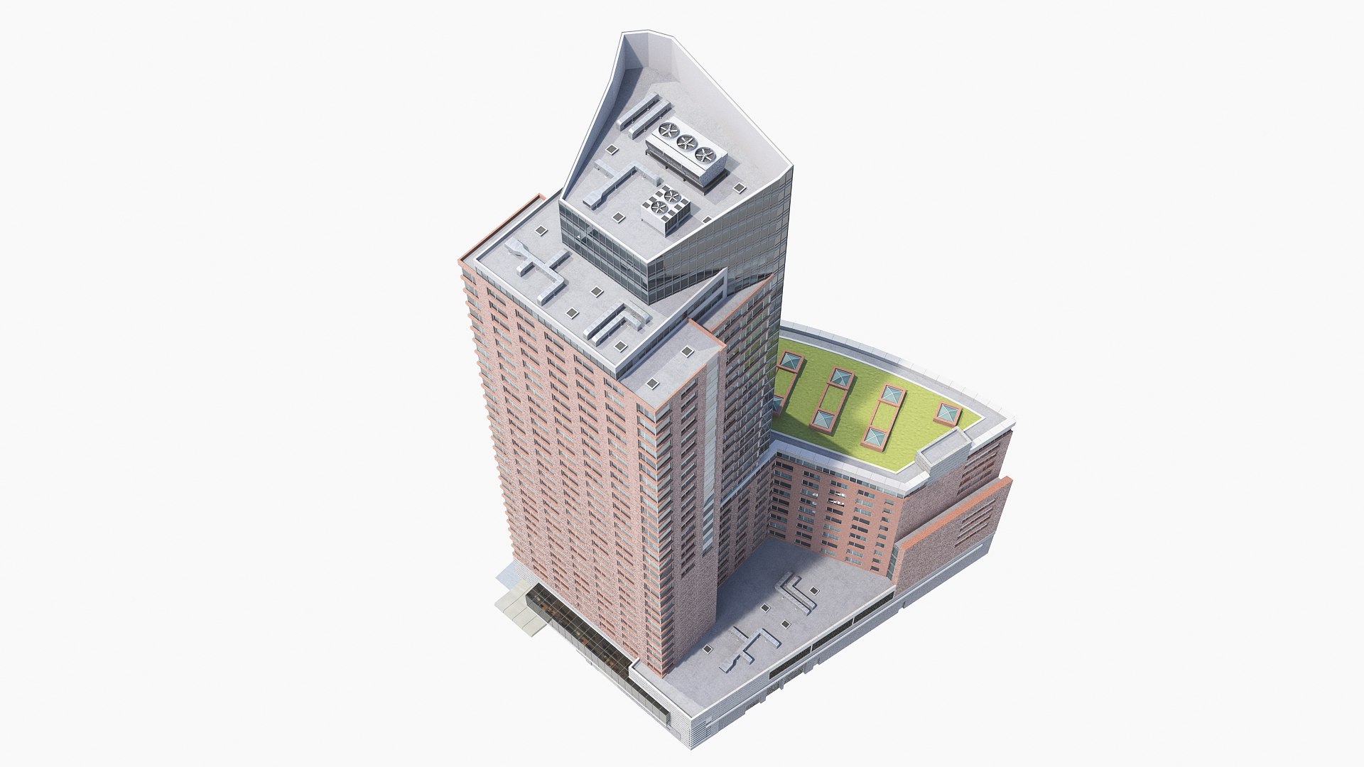 2 Buildings 3D Model - TurboSquid 1360622