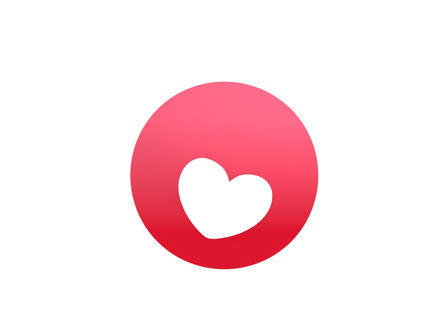 3D Model Facebook Love Reaction Button - TurboSquid 1417766