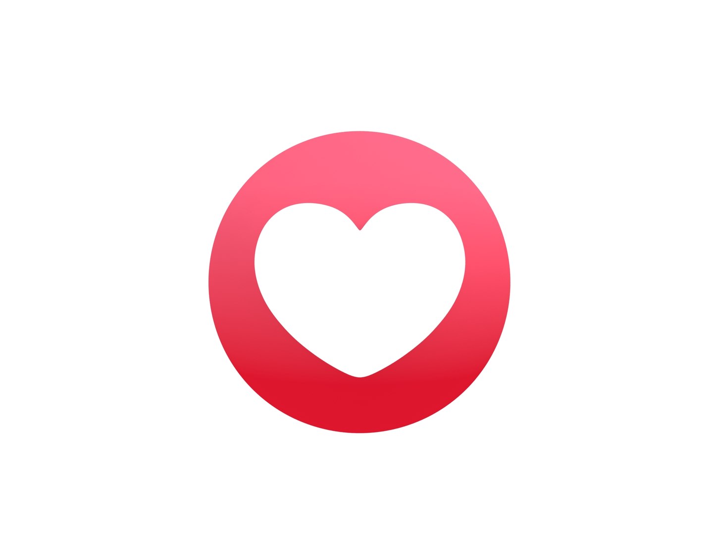 3D Model Facebook Love Reaction Button - TurboSquid 1417766