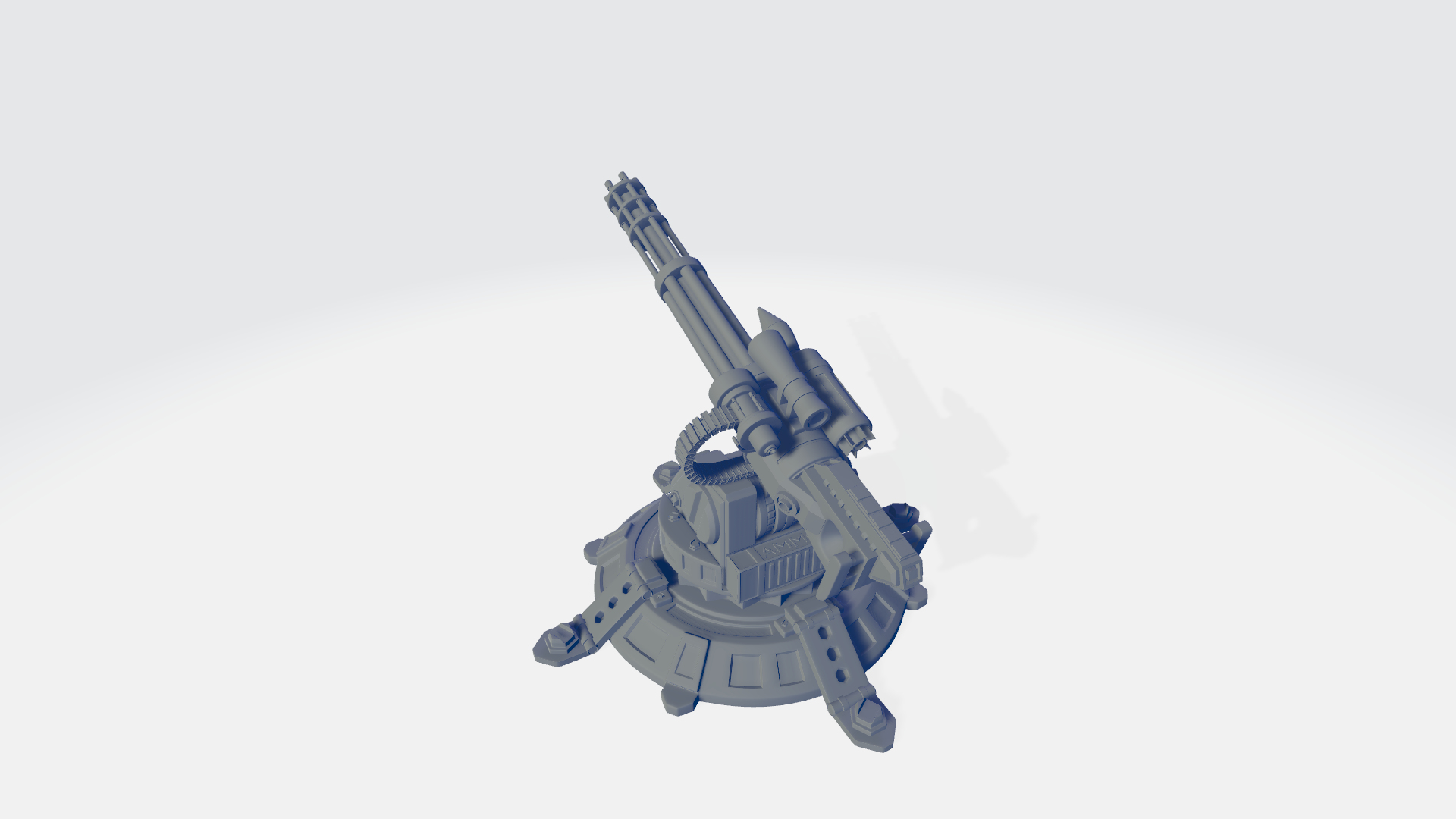 Gun turret 3D model - TurboSquid 1671348