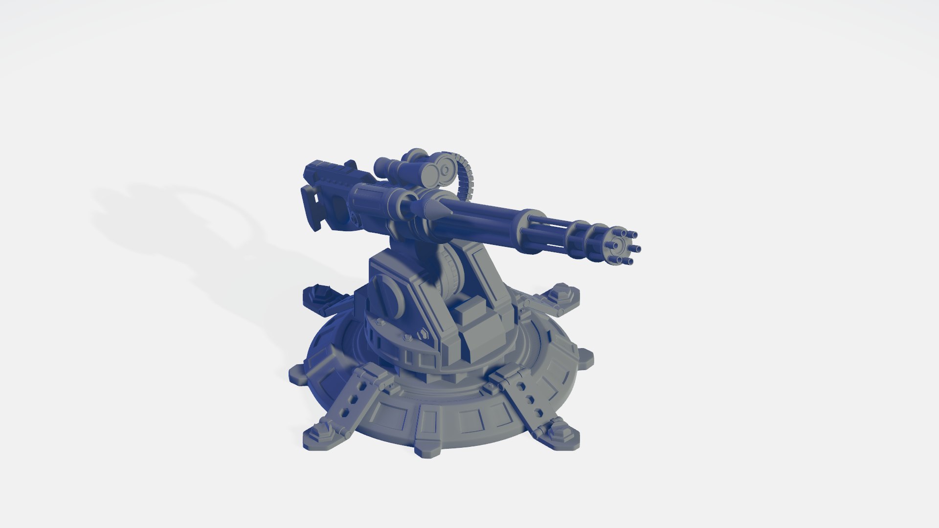 Gun turret 3D model - TurboSquid 1671348
