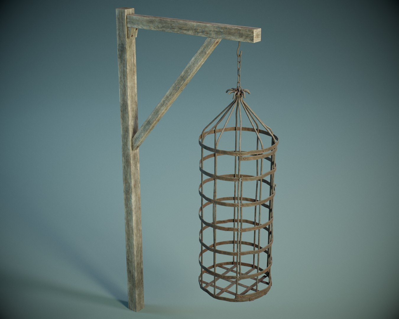 Pbr Medieval Cage Obj