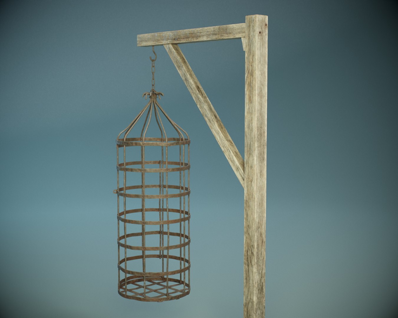 Pbr Medieval Cage Obj