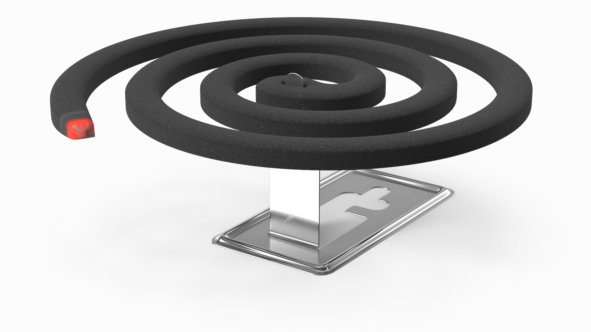 3D Burning Insect Repellent Coil Black - TurboSquid 2418015