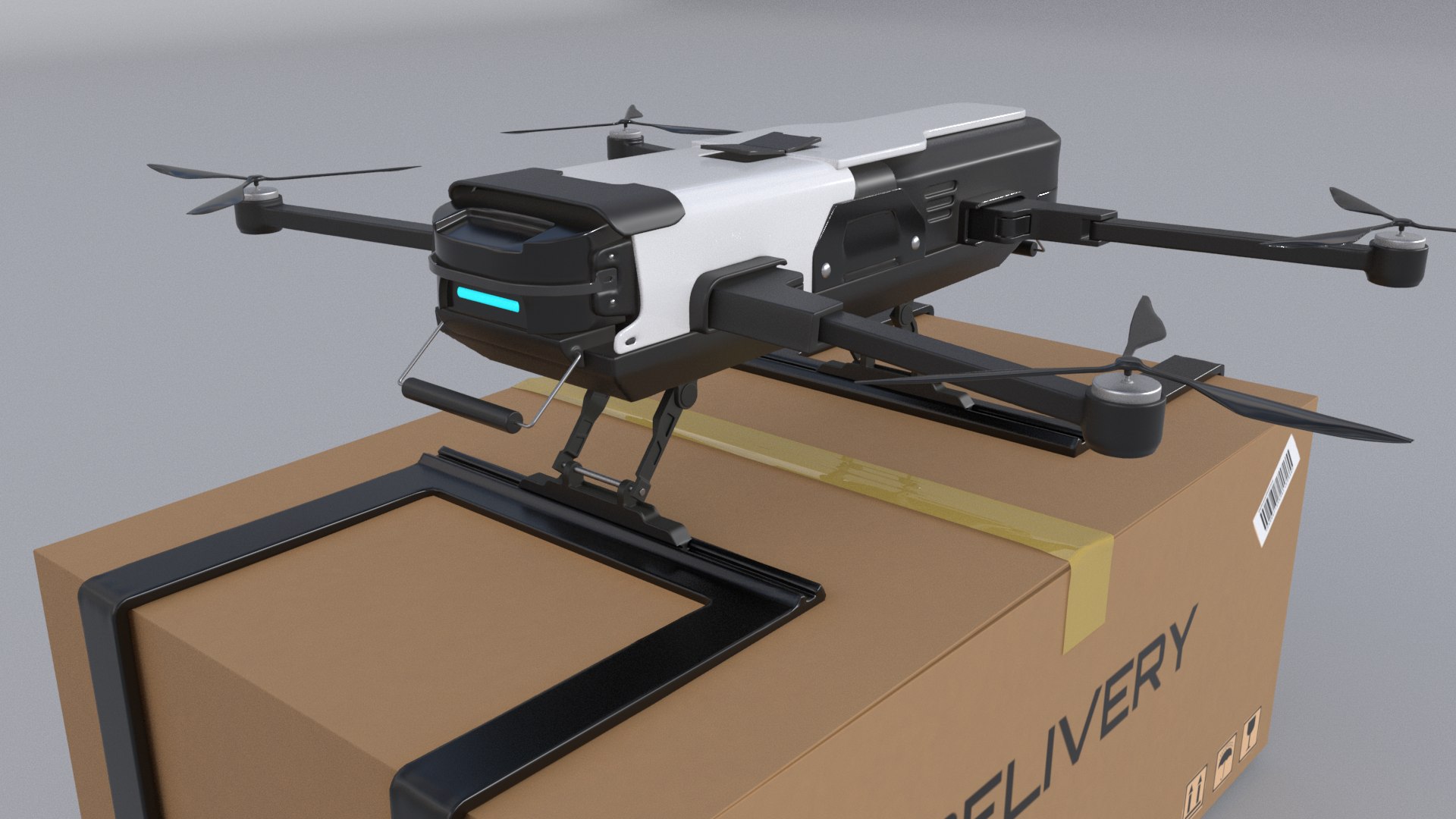 3D Delivery Drone - TurboSquid 2198417
