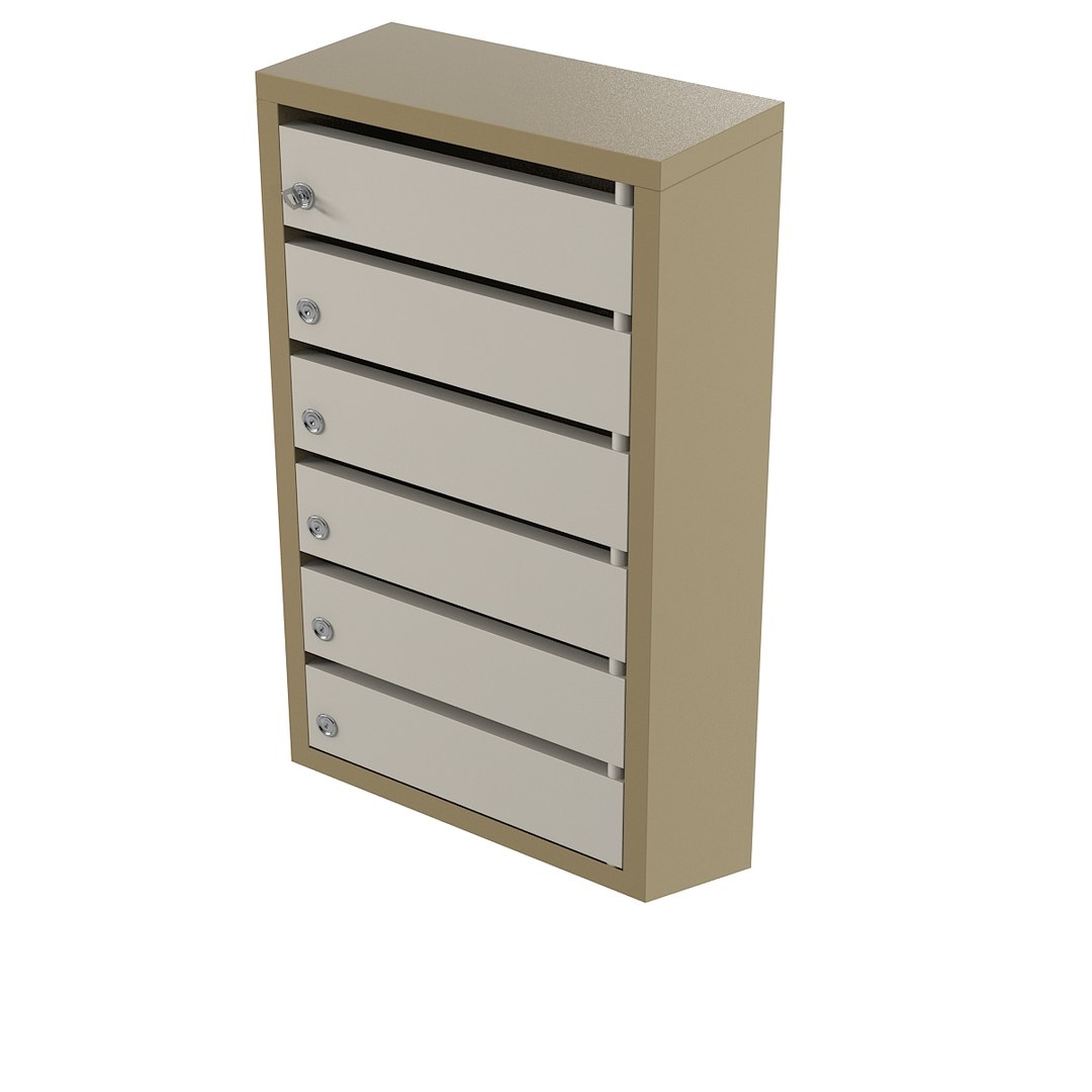 3d Post Box Postal Model