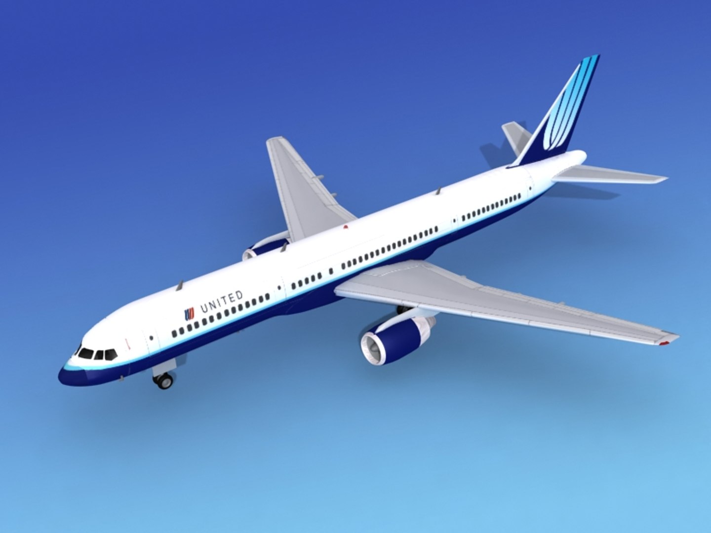 3d Airline Boeing 757 757-200