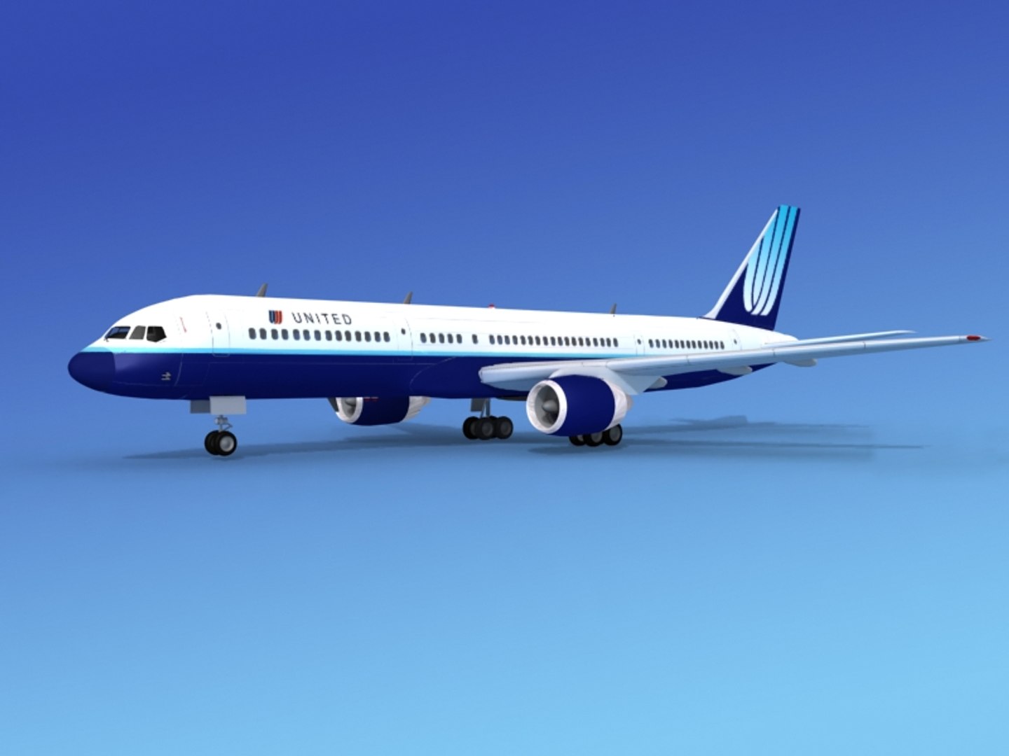 3d Airline Boeing 757 757-200