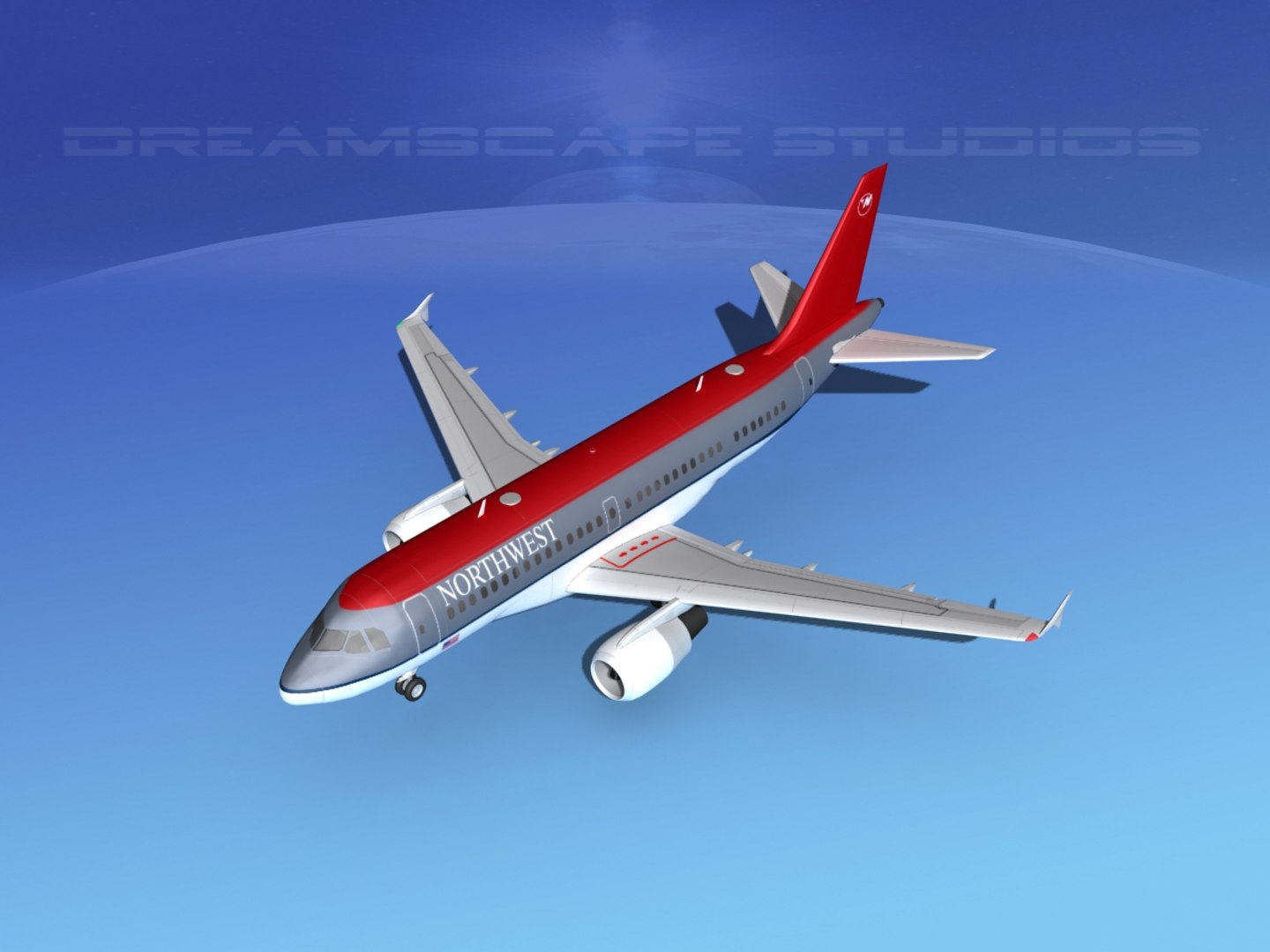 Dxf Scale Airbus A319 Airliner