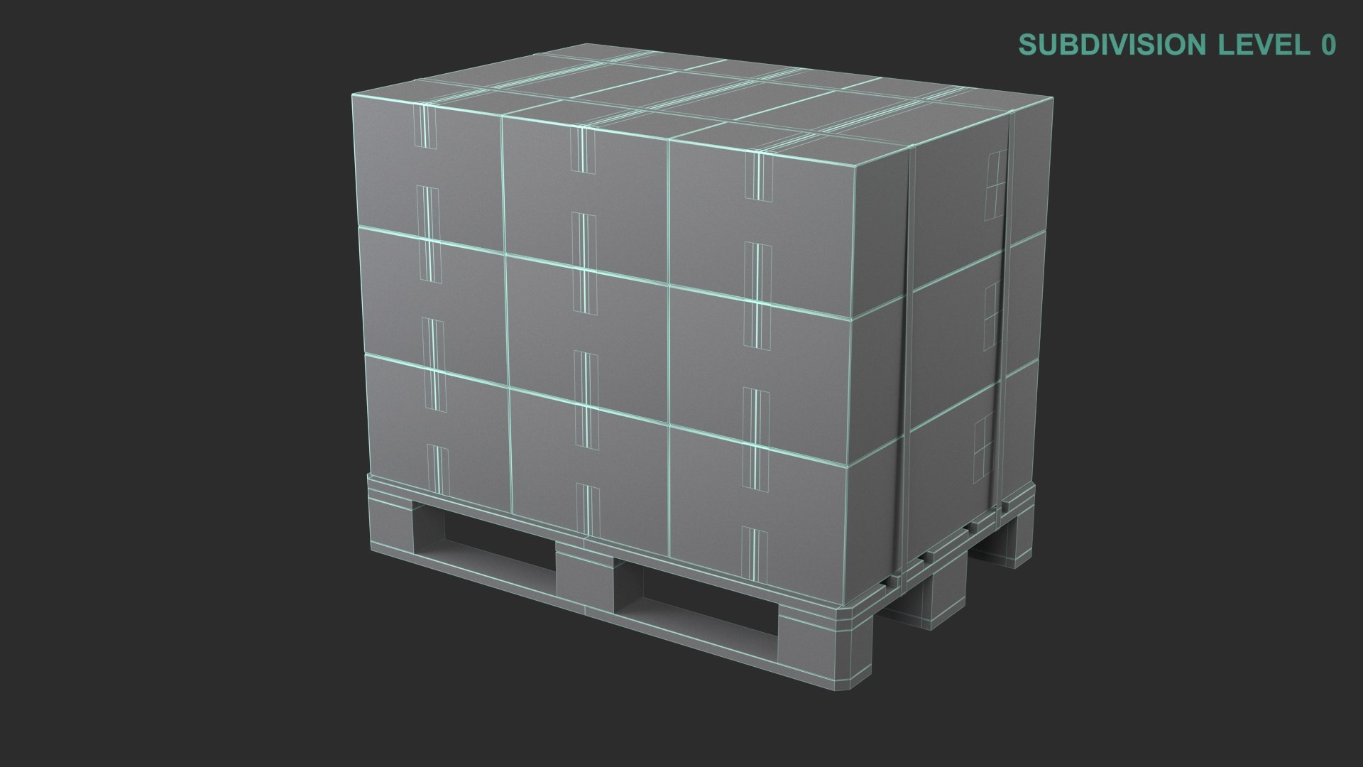 Pallet With Boxes Model - TurboSquid 1991153