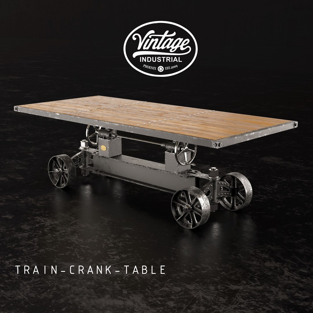 Dining Table Train Crank 3D Model - TurboSquid 1174528